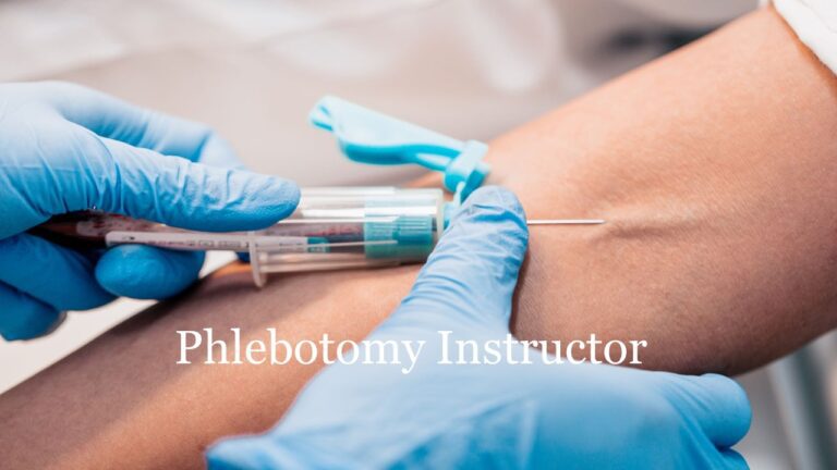 Hiring Phlebotomy Instructor - Alpha Life Trainers. Knowledge Saves Lives